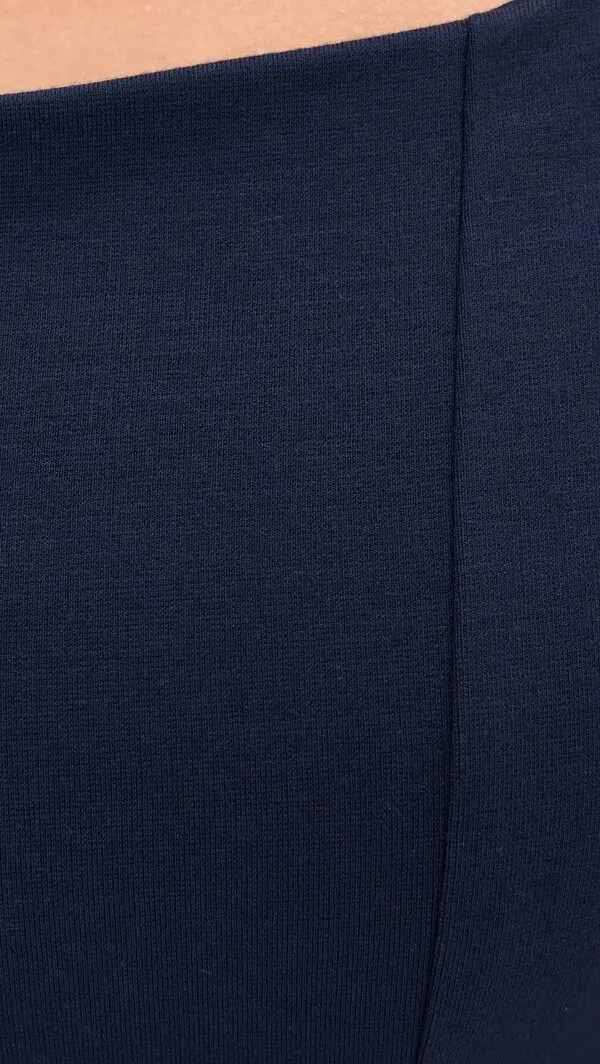 LE BOP Ponte Off Shoulder Top - Navy