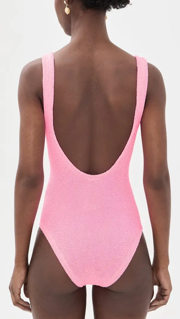 Hunza G Square Neck Piece Swimsuit