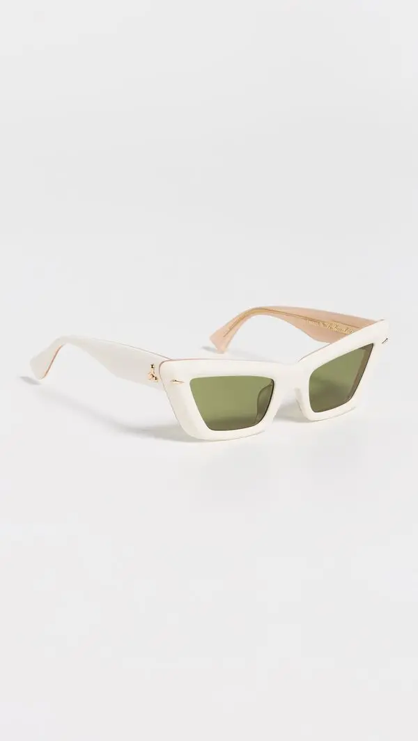 Le Specs X Alemais Lucia Cat Eye Sunglasses - Ecru