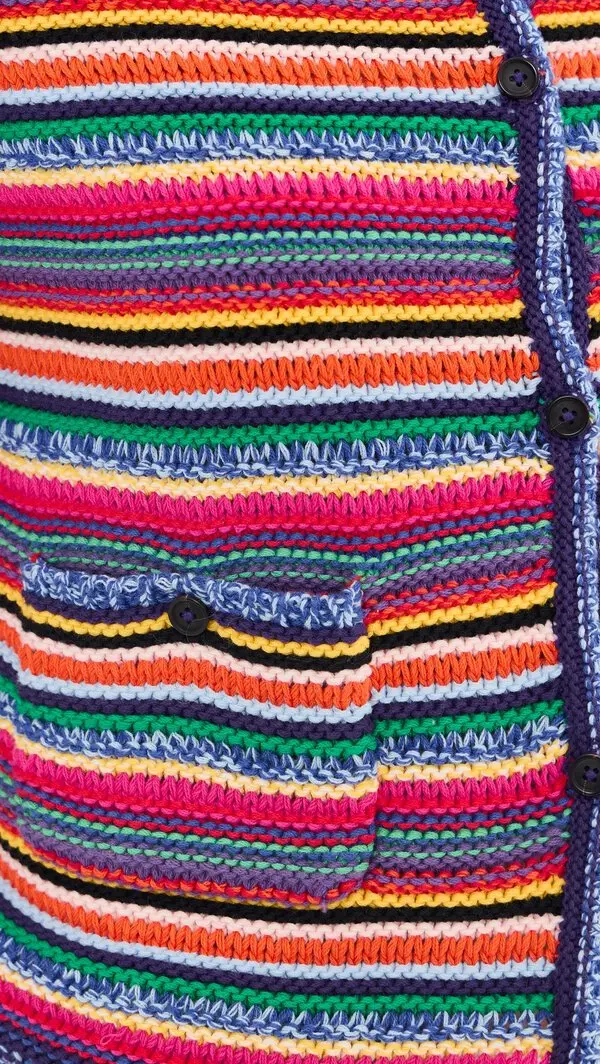 Ba&sh Fanny Striped Knit Cardigan