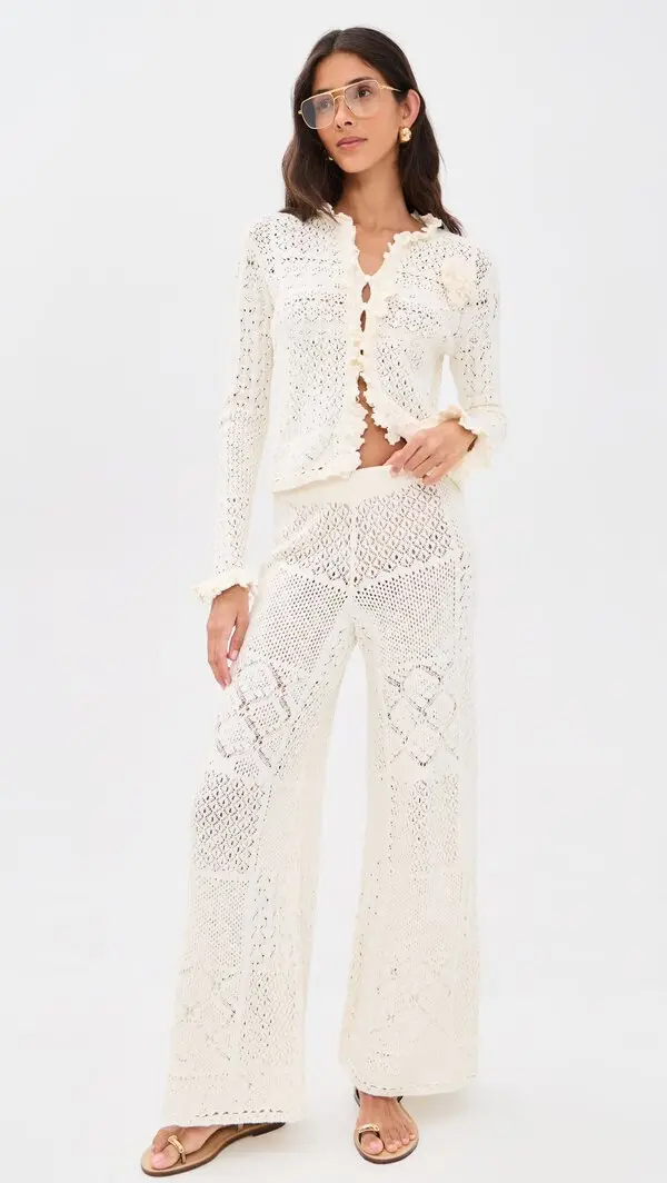 Ba&sh Soria Cardigan With Removable Flower Detail