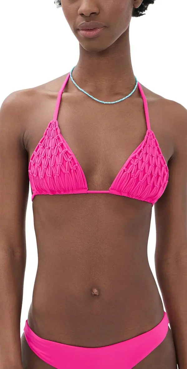 PQ Lila Triangle Bikini Top - Petunia