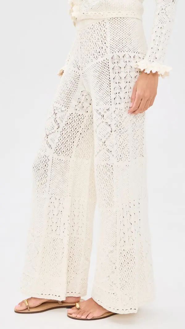 Ba&sh Santy Wide Leg Knit Pants