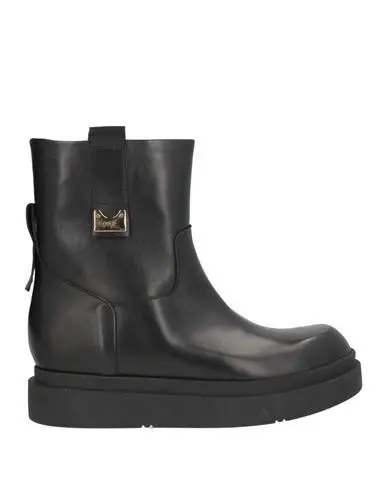 OVYE Leather Ankle Boots With Flatform Sole