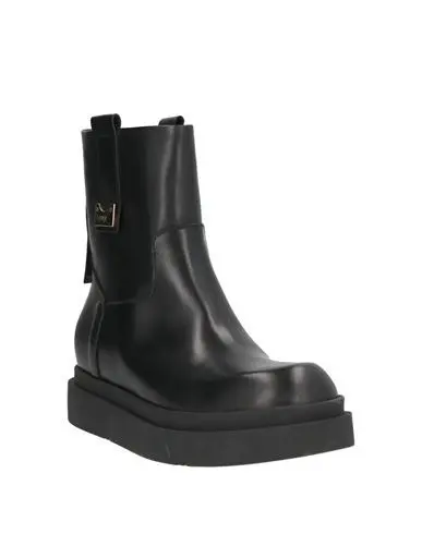 OVYE Leather Ankle Boots With Flatform Sole