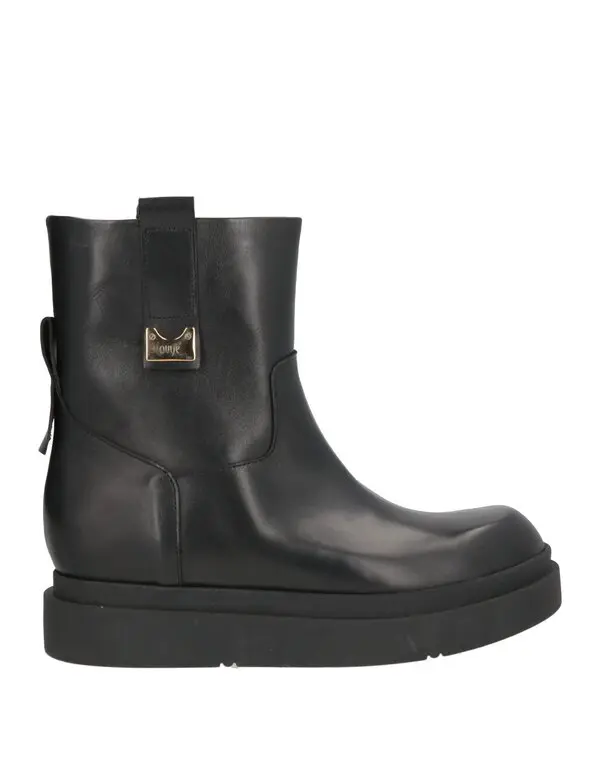 OVYE Leather Ankle Boots With Flatform Sole