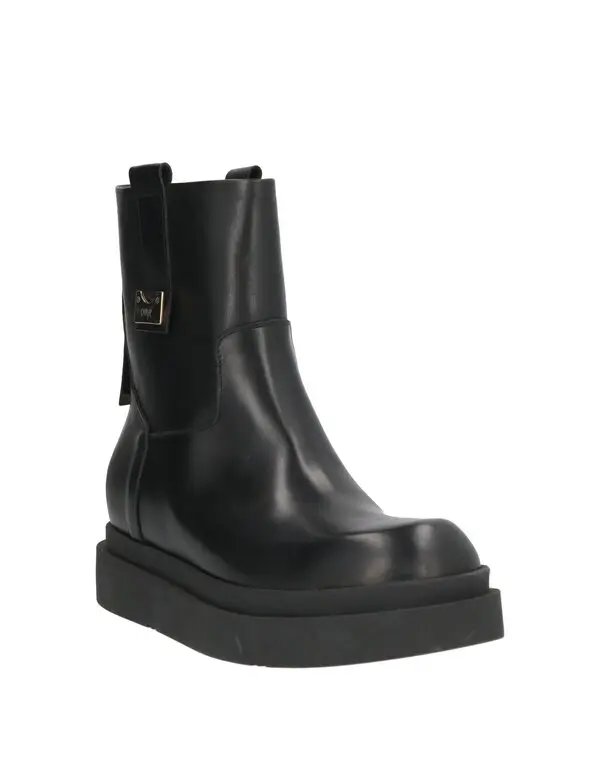 OVYE Leather Ankle Boots With Flatform Sole
