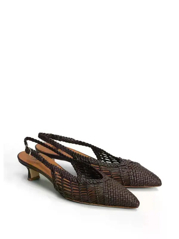L'ARIANNA Woven Slingback Pumps