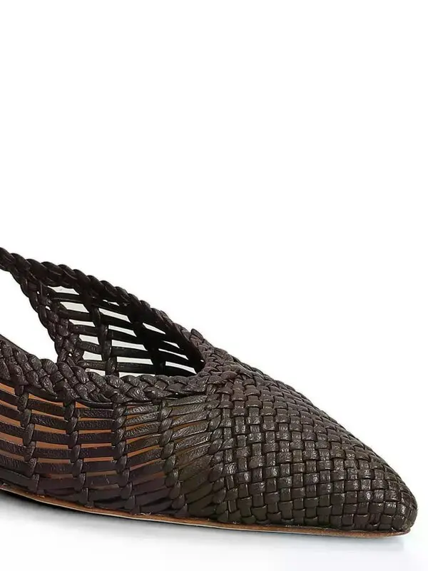 L'ARIANNA Woven Slingback Pumps