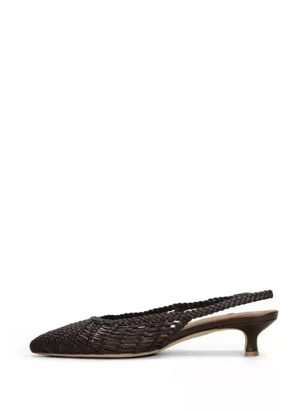 L'ARIANNA Woven Slingback Pumps