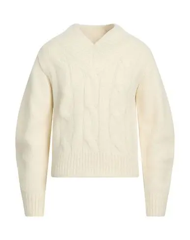 JIL SANDER Mohair Wool Blend Sweater - Ivory