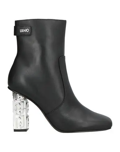 Liu Jo Leather Ankle Boots With Metal Heel