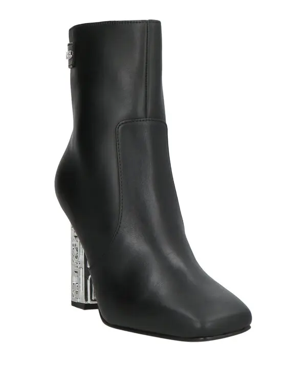 Liu Jo Leather Ankle Boots With Metal Heel