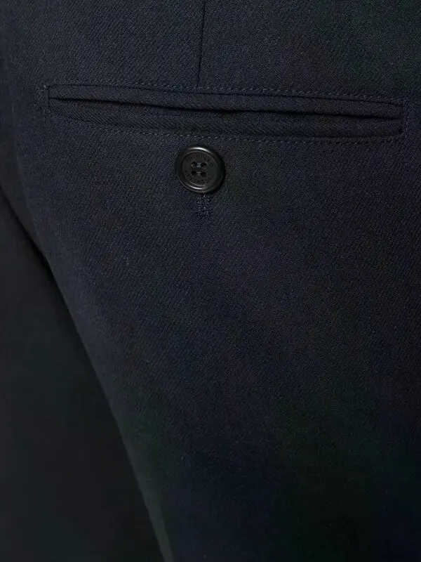 Brunello Cucinelli Virgin Wool Flannel Leisure Fit Trousers