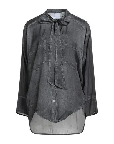 Pinko Viscose Blend Bow Blouse - Grey