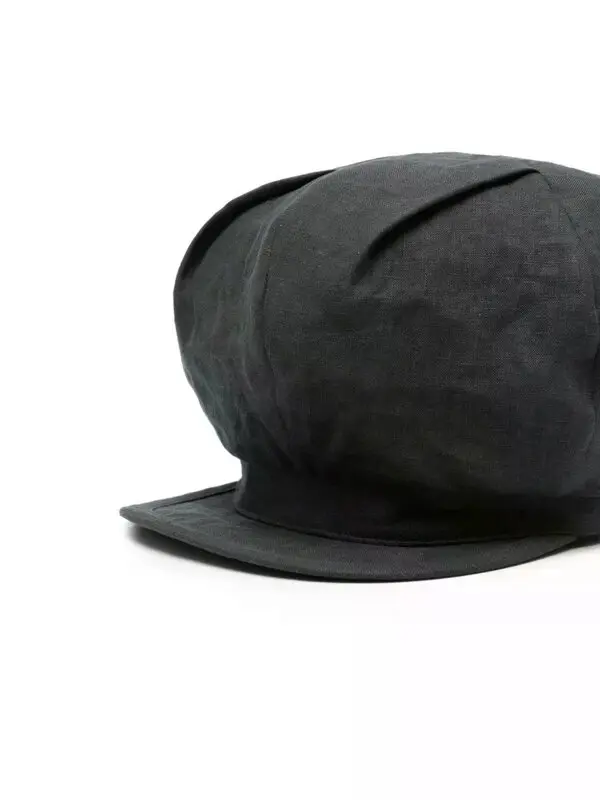 Yohji Yamamoto Pleated Crown Newsboy Hat