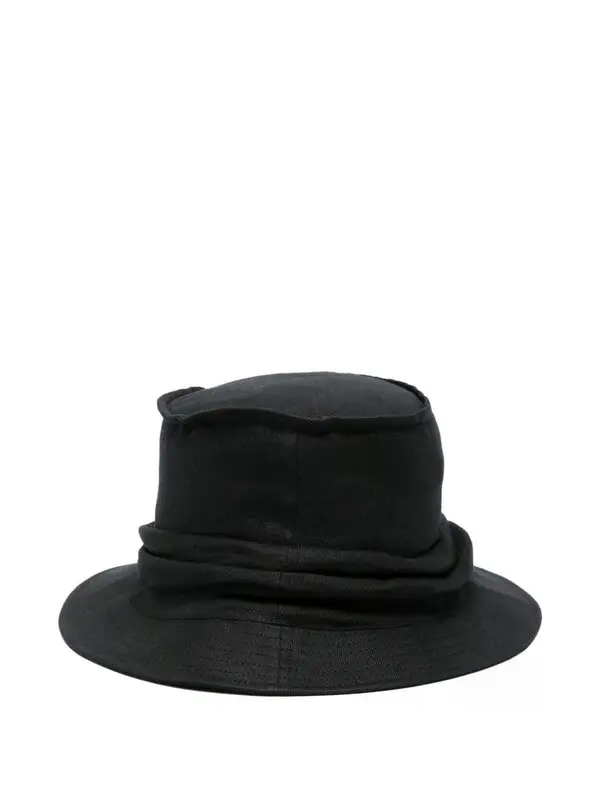 Yohji Yamamoto Draped Bucket Hat