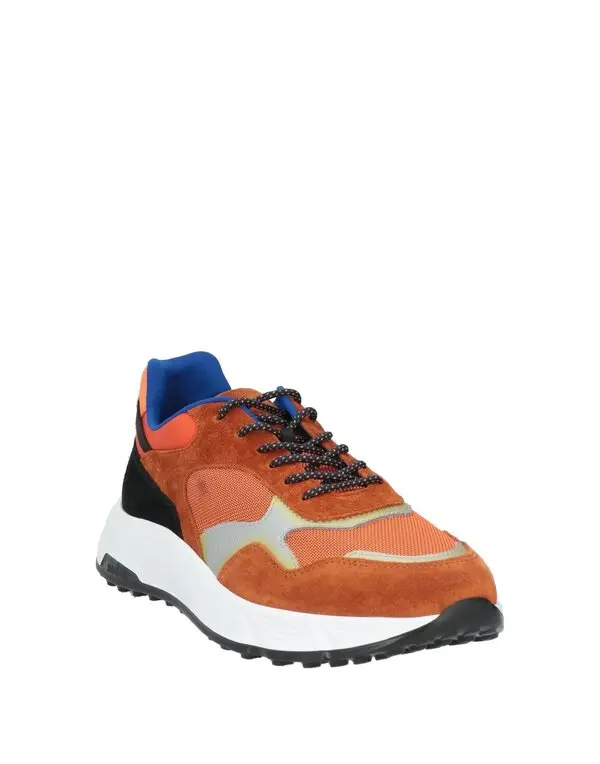 Hogan Leather And Textile Low-top Sneakers - Red