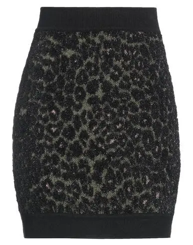 NENETTE Leopard-print Metallic Knit Mini Skirt
