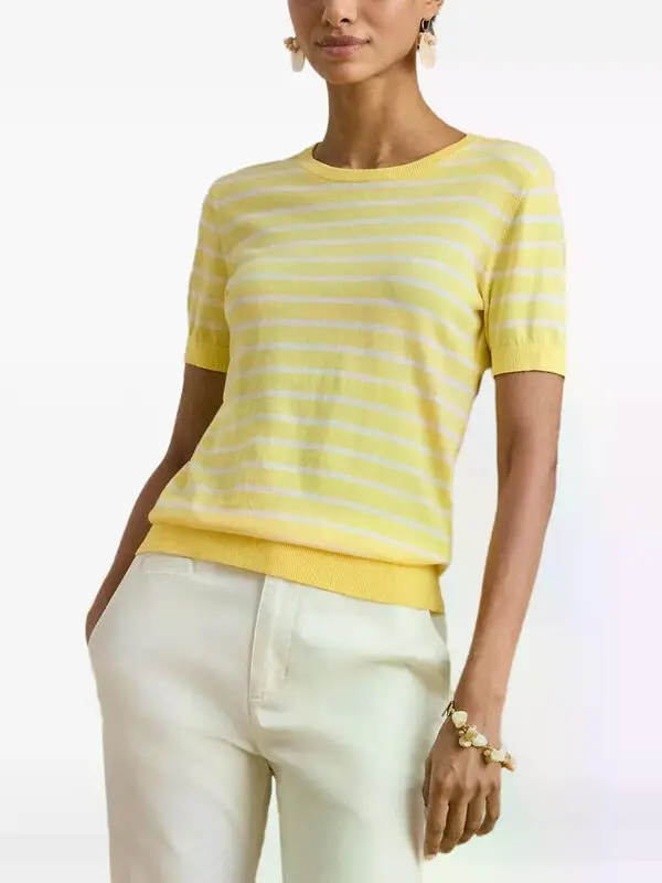 Ralph Lauren Striped Short-sleeve Sweater