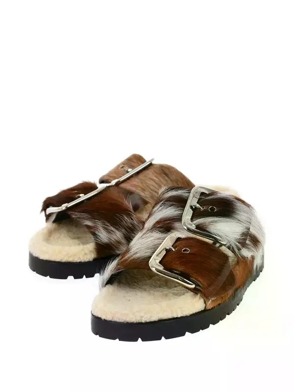 Dsquared2 Buckled Pony-hair Sandals