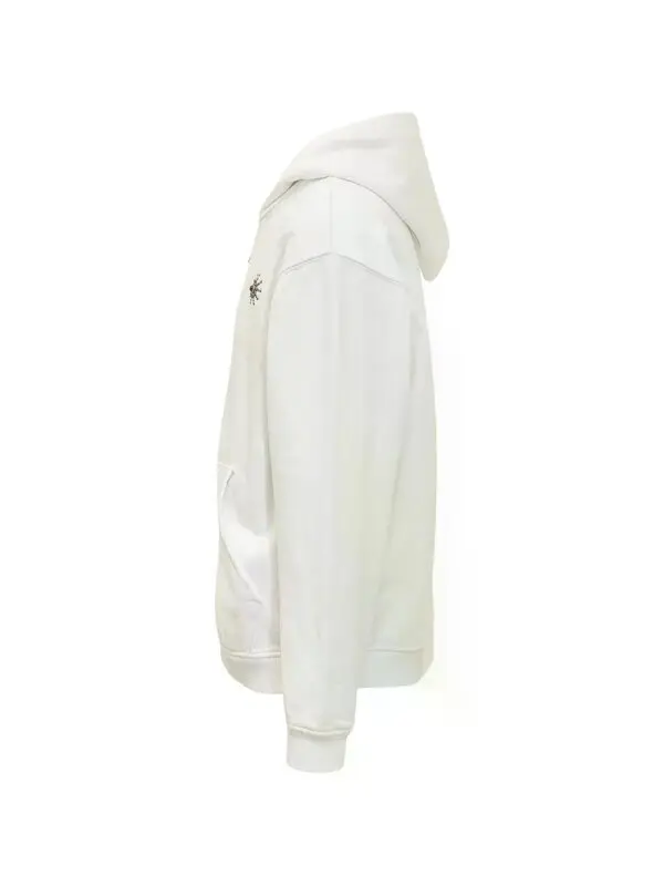 HTC LOS ANGELES Sun Embellished Zip-up Hoodie - White