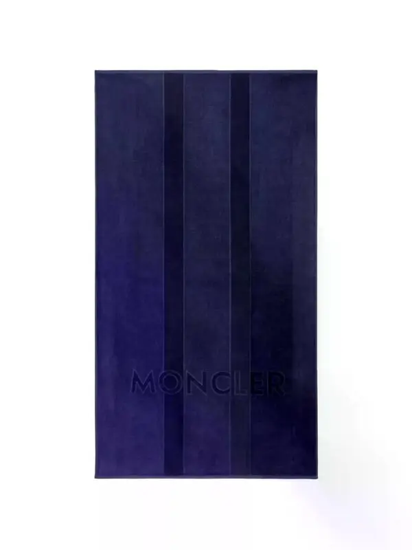Moncler Logo-embossed Striped Beach Towel