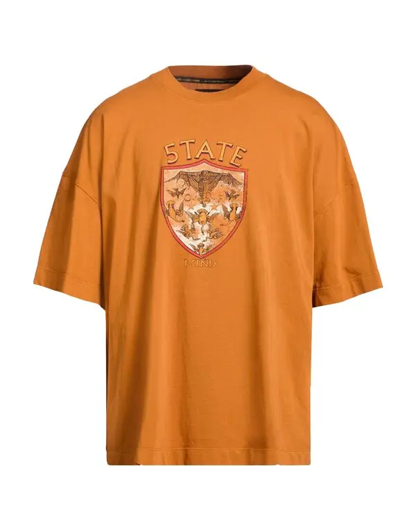 5TATE OF MIND T-shirt Rust Size Cotton