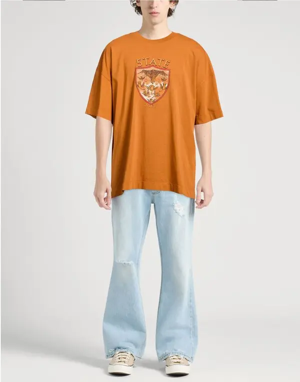 5TATE OF MIND T-shirt Rust Size Cotton