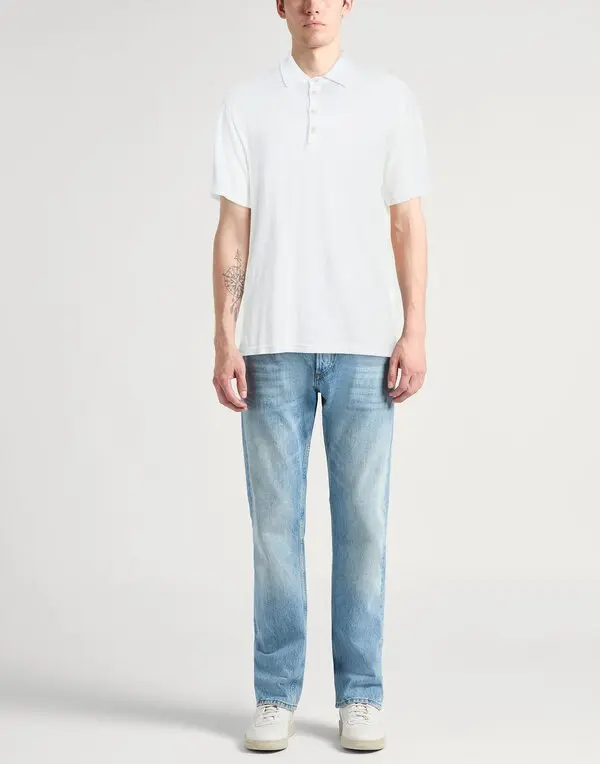 Crossley Polo Shirt Size Cotton, Lyocell - White