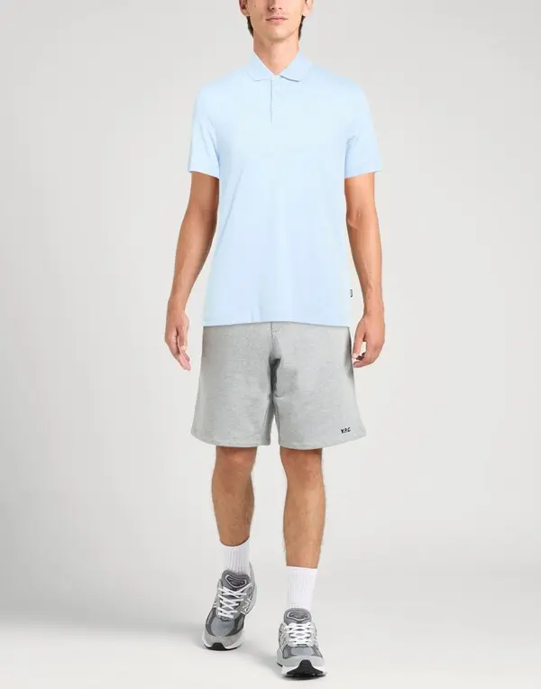 BOSS Polo Shirt Size Lyocell, Cotton - Blue