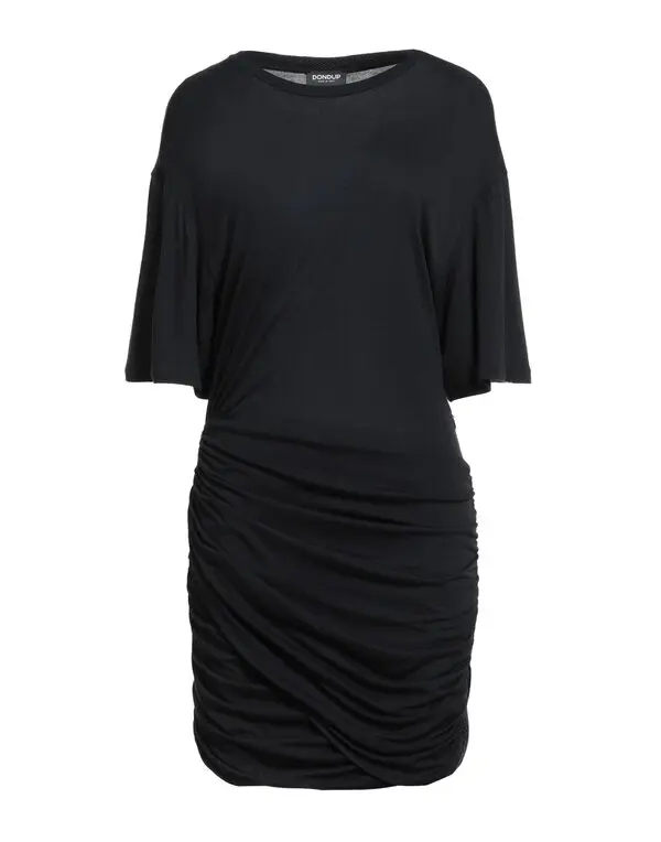 DONDUP Draped Mini Dress In Viscose, Modal, And Silk