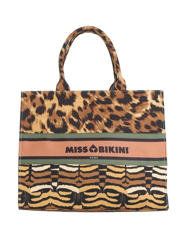 MISS BIKINI LUXE Maxi Leopard Print Canvas Tote