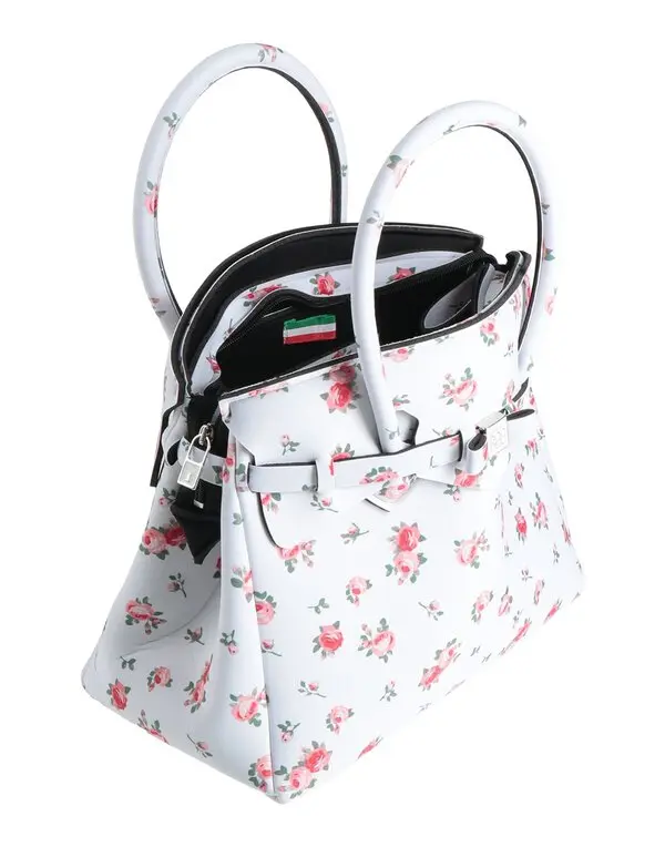 Save My Bag Floral Print Scuba Tote - Grey
