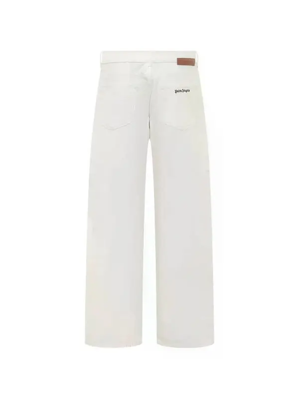Palm Angels Logo Embroidered Jeans