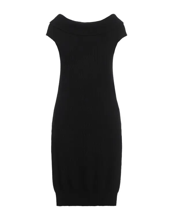 SEMICOUTURE Off-the-shoulder Knit Mini Dress