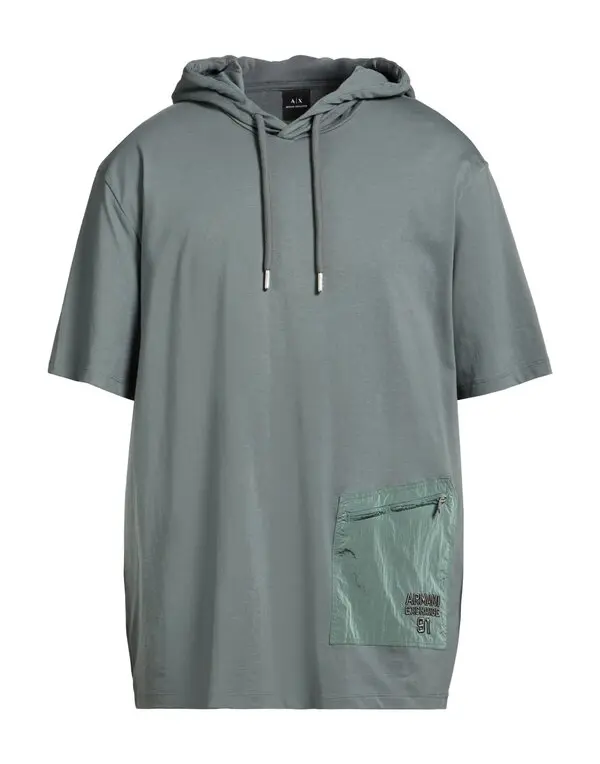 Armani Exchange Light Cotton And Polyamide T-shirt - Green