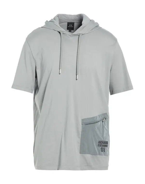 Armani Exchange Cotton And Polyamide T-shirt - Light Grey