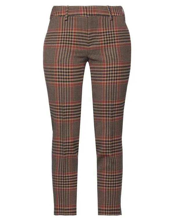 PT TORINO Plaid Tartan Pattern Tapered Leg Chinos