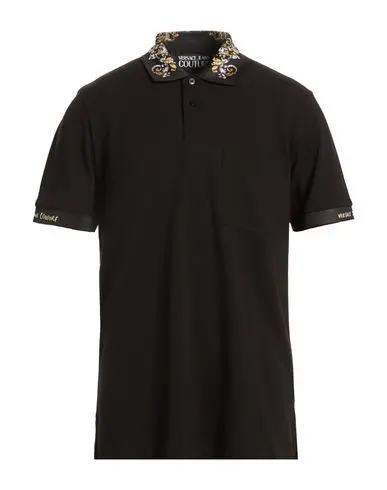 Versace Polo Shirt Size Cotton - Black
