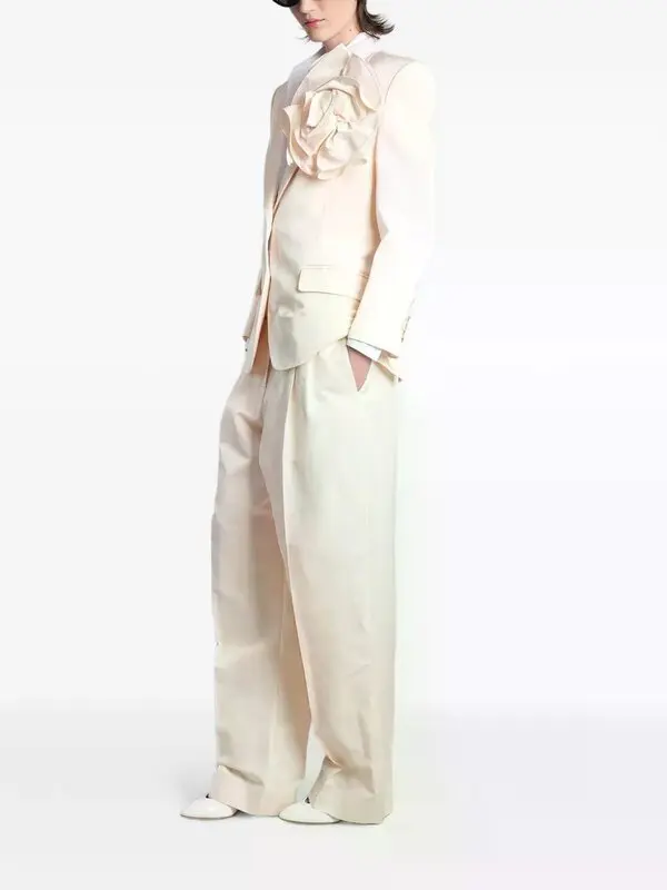 Magda Butrym Pleated Straight-leg Trousers
