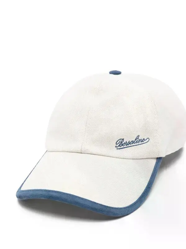 Borsalino Logo Embroidered Baseball Cap
