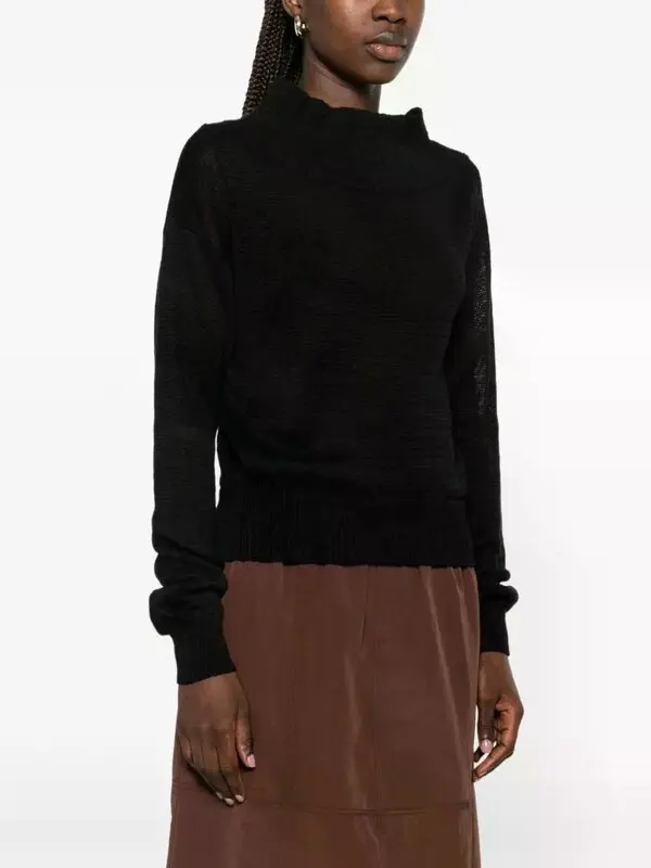 Paloma Wool Soto Funnel-neck Fine-knit Sweater
