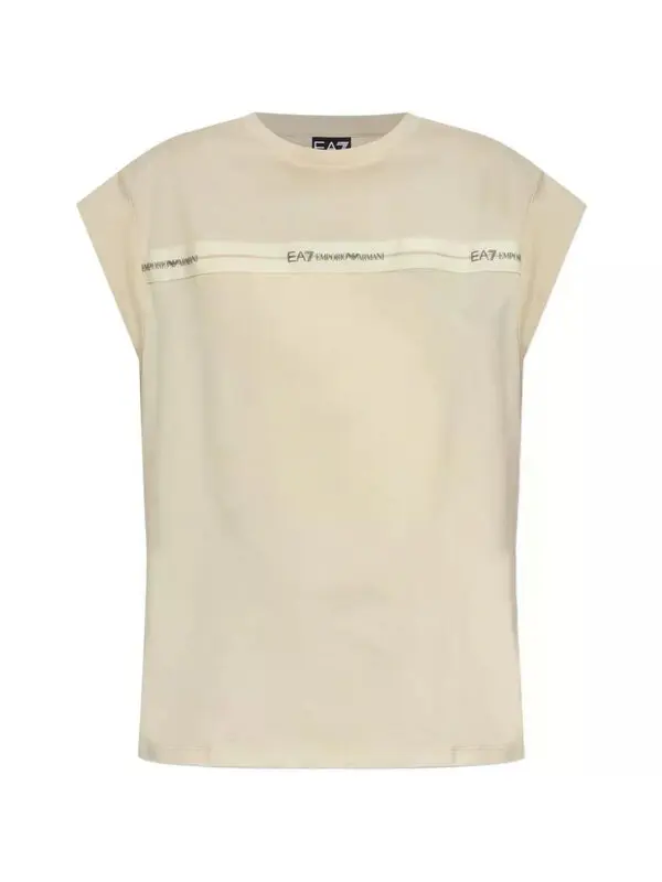 EA7 Logo Series T-shirt - Neutrals