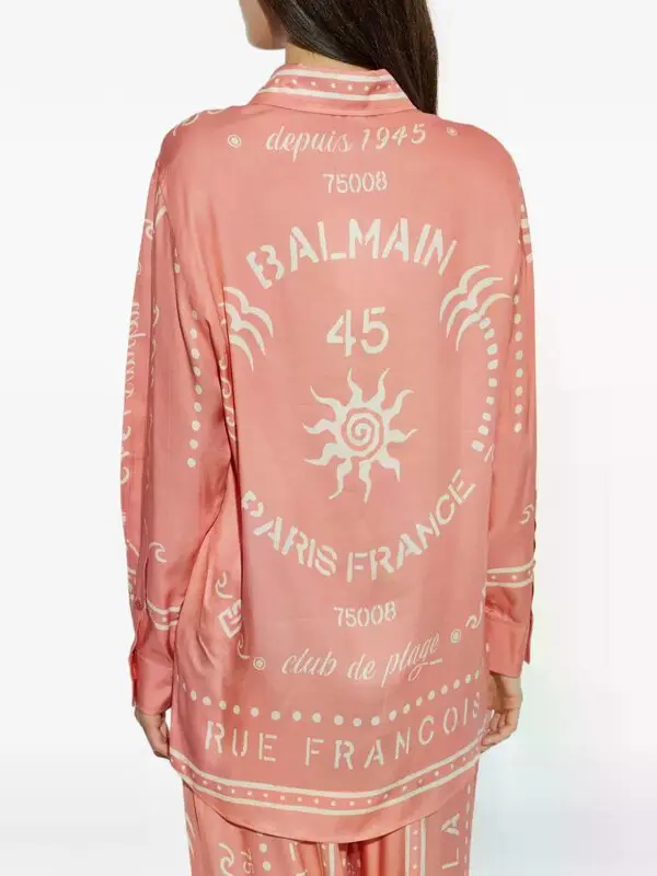 Balmain Graphic Print Shirt