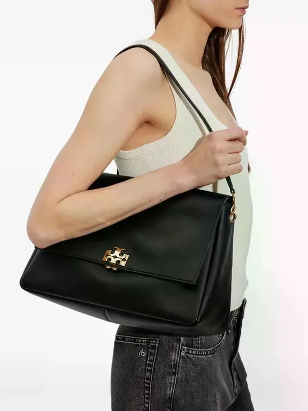 Tory Burch Logo-plaque Leather Tote Bag