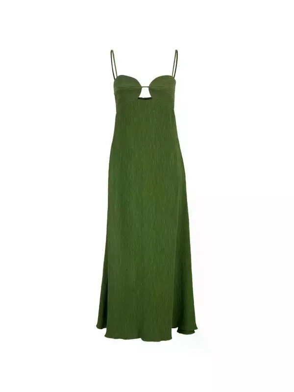 Johanna Ortiz Dream Spinner Cutout Maxi Dress - Green