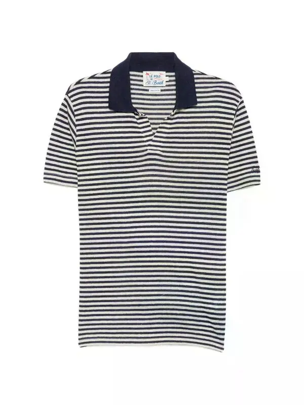 MC2 SAINT BARTH Rye Striped Short-sleeved T-shirt - Blue
