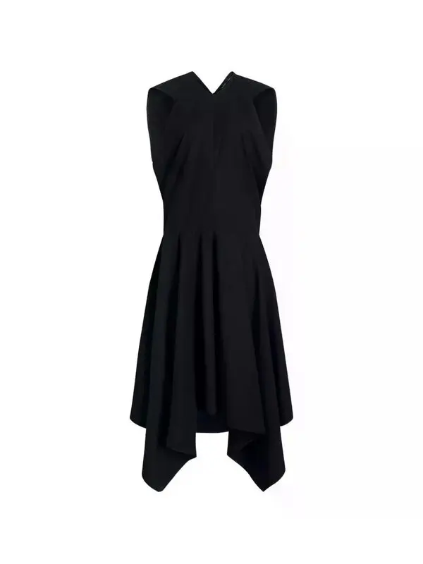 Proenza Schouler Sybella Handkerchief-hem Midi Dress - Black