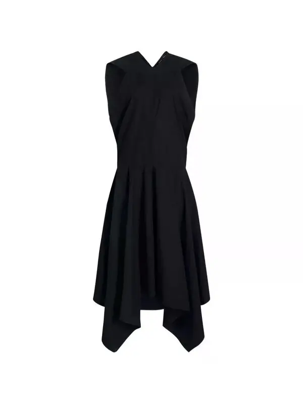 Proenza Schouler Sybella Handkerchief-hem Midi Dress - Black